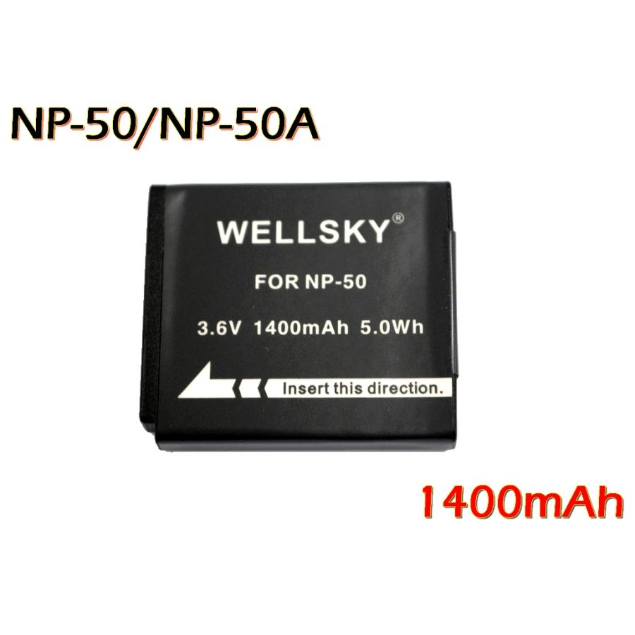 NP-50 NP-50A 富士フィルム FUJIFILM 互換バッテリー [ 純正充電器で充電可能 残量表示可能 純正品と同じよう使用可能 ...