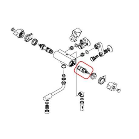 Z695A KVK/ケーブイケー サーモスタットシャワー切替弁ユニット :z695a:NEW設備プラザ - 通販 - Yahoo!ショッピング