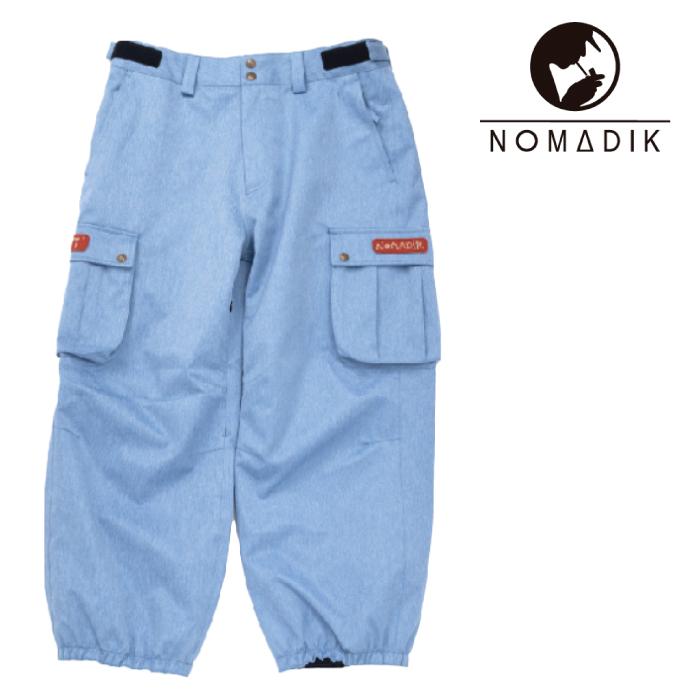 日本正規品 スノーボード ウェア パンツ ノマディック NOMADIK 777 PANTS Blue Denim メンズ レディース 25 ...