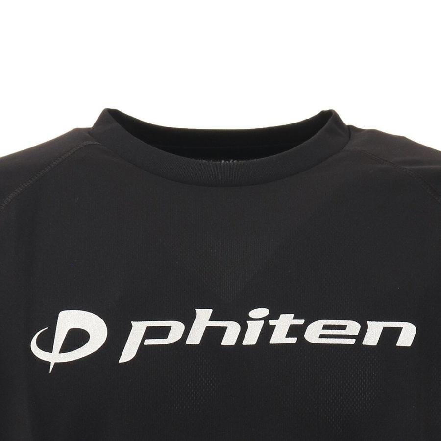 ファイテン ファイテンロゴ長袖Tシャツ バレーボール Tシャツ 3121JG4410 BK S 定番人気！