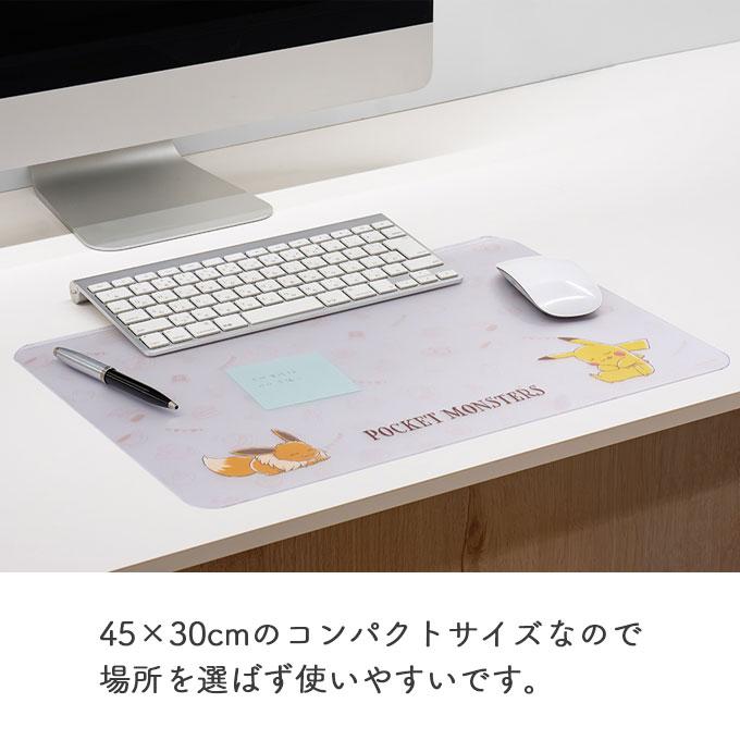 コイズミファニテック コイズミ 2025年 ミニデスクマット 挟める はさめる ポケモン YDO-882PM ピカチュウ イーヴイ テレワーク 小さめ リビング学習 学習机/勉強机 ...