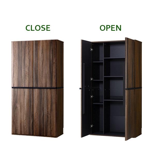 室内物置 物置 収納 収納ボックス 物入れ 棚 キャビネット おしゃれ コンパクト ナチュラル シンプル 木目 L-forme エルフォルム LFM-1680LK-DB :fb-20-m848 ...