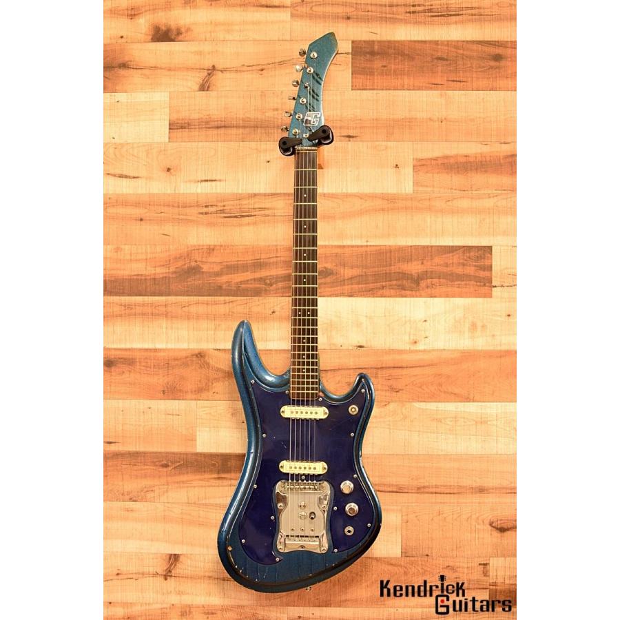 Guyatone 1966 LG-350T Sharp Five / Blue Metalic w/HC : Kendrick Guitars - 通販 - Yahoo!ショッピング