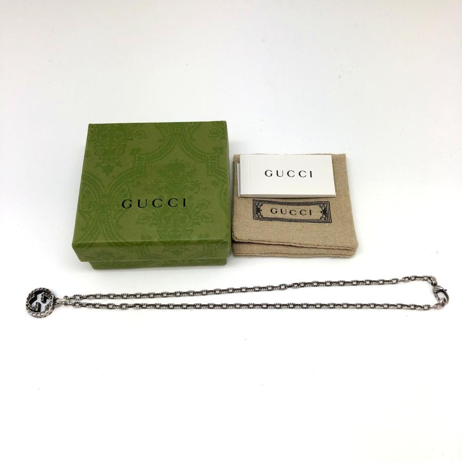GUCCI グッチ 【4635D】 ネックレス 455307 J8400 0811 インターロッキングG 925 SVシルバー アクセサリー レディース : NEXT51三国ヶ丘店 - 通販 ...