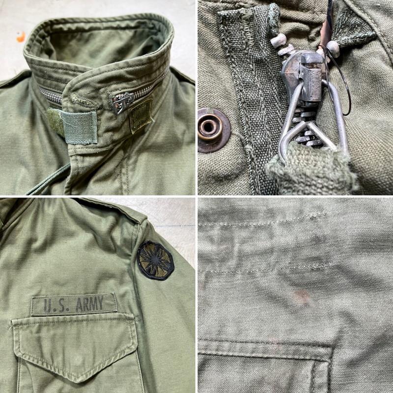 U.S.ARMY 【men2354H】 60's M-65 フィールドジャケット 2nd グレーライナー アルミジッパー レア 13th Sustainment Command XS−R相当 ...