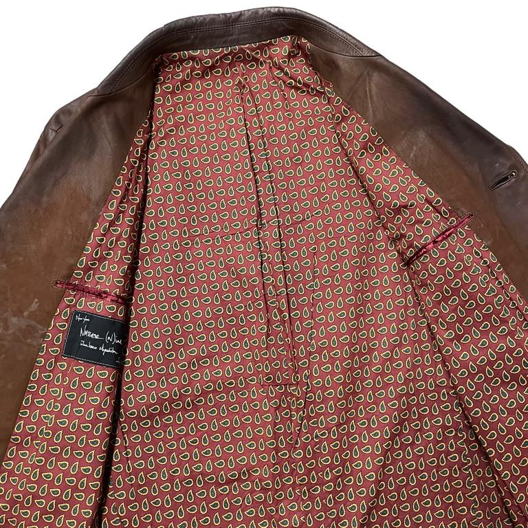 NUMBER NINE 【men2790I】 03AW カウハイドレザーテーラード NUMBER NINE 【men2790I】 03AW カウハイドレザーテーラード