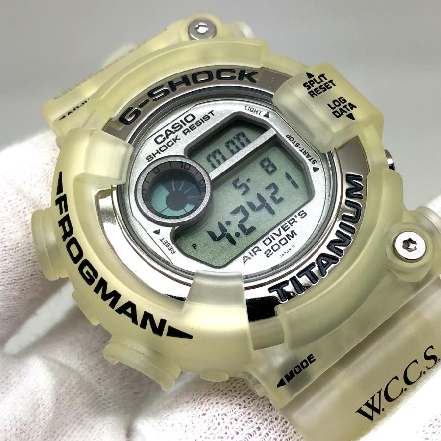 G-SHOCK ジーショック CASIO カシオ 腕時計 DW-8201WC-8T フロッグマン FROGMAN WCCS クリア ホワイトスケルトン 【ITLC0DBXIARU ...
