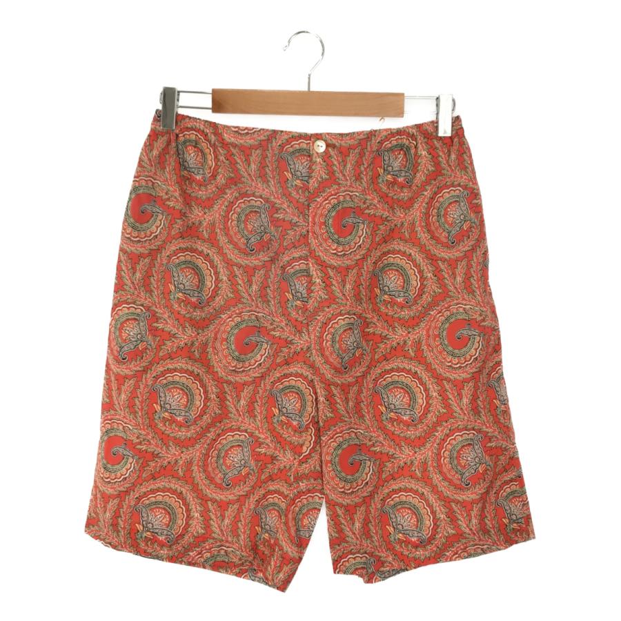 GUCCI グッチ 【men5176D】 ペイズリーファンプリントショートパンツ 654897 レッド 総柄 半ズボン 46 メンズ MO ...