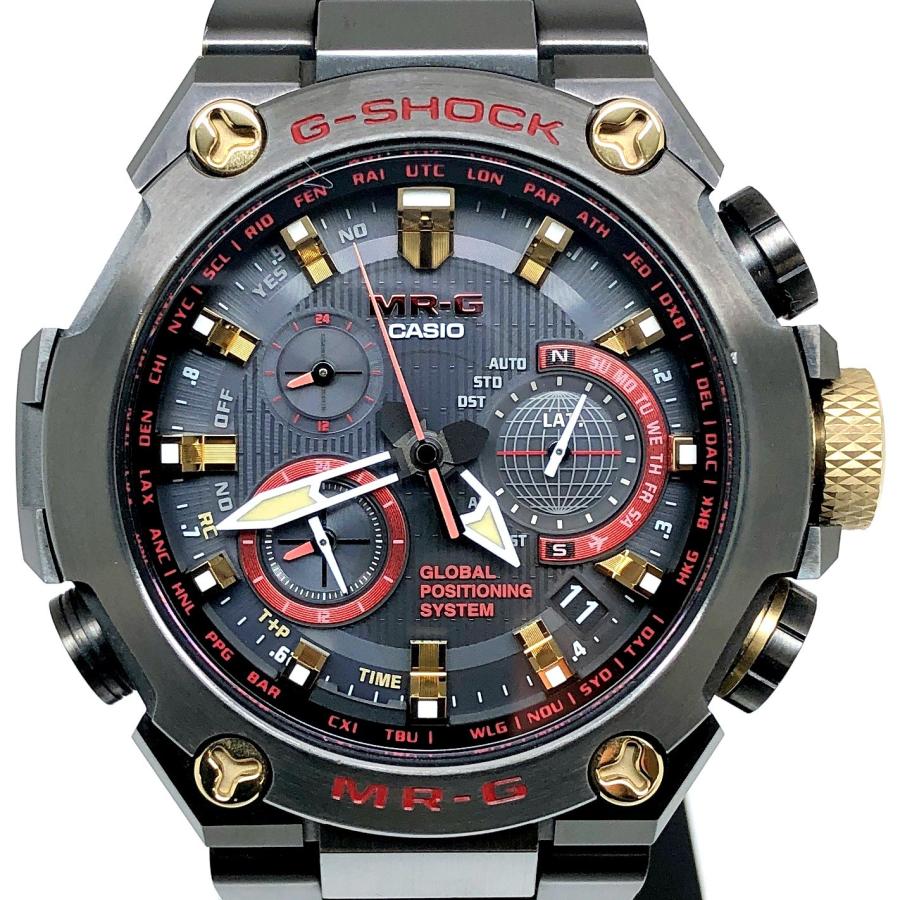 G-SHOCK ジーショック 【ITPWZFYTOYVK】 MRG-G1000B-1A4 MR-G 赤備え GPSハイブリッド電波ソーラー チタン メタル アナログ 2017年3月発売 ...