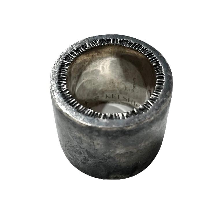 KEI SHIGENAGA 【men2347I】 SHISUI RING LARGE OXIDIZED BLACK KEI SHIGENAGA 【men2347I】 SHISUI RING LARGE OXIDIZED BLACK