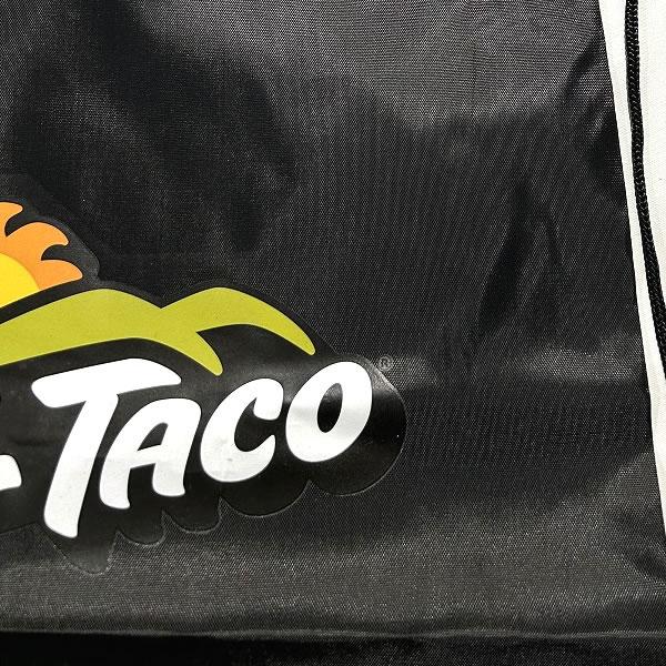DEL TACO Drawstring Backpack デルタコ オフィシャル ロゴ ドローストリング バックパック【dlc004-blk ...