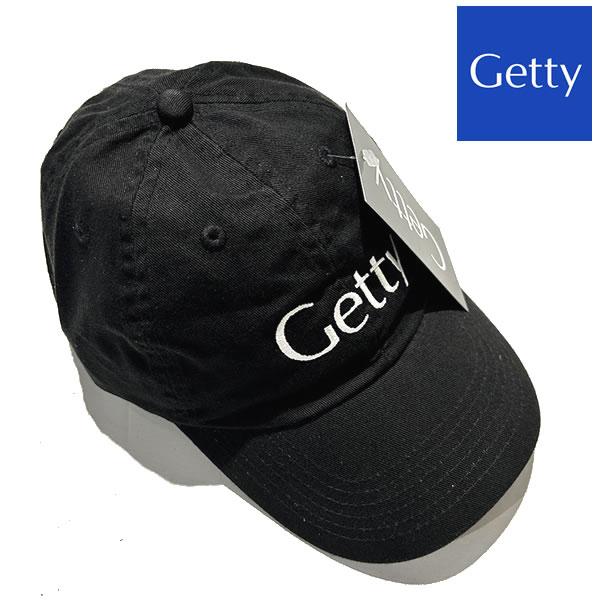 Getty Embroidered Logo Cap - Black with White Logo ゲッティ・センター オフィシャル ロゴ ...