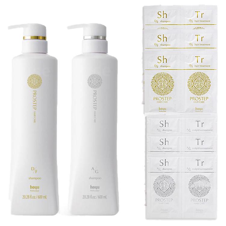 ホーユー プロステップ ヘアケア A/G シャンプー 600mL 6点セット ヘア