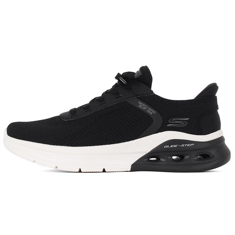 SKECHERS スケッチャーズ SLIP-INS スリップインズ ボブス アーク ウェーブス 2.0 118317 BLK WHT ...