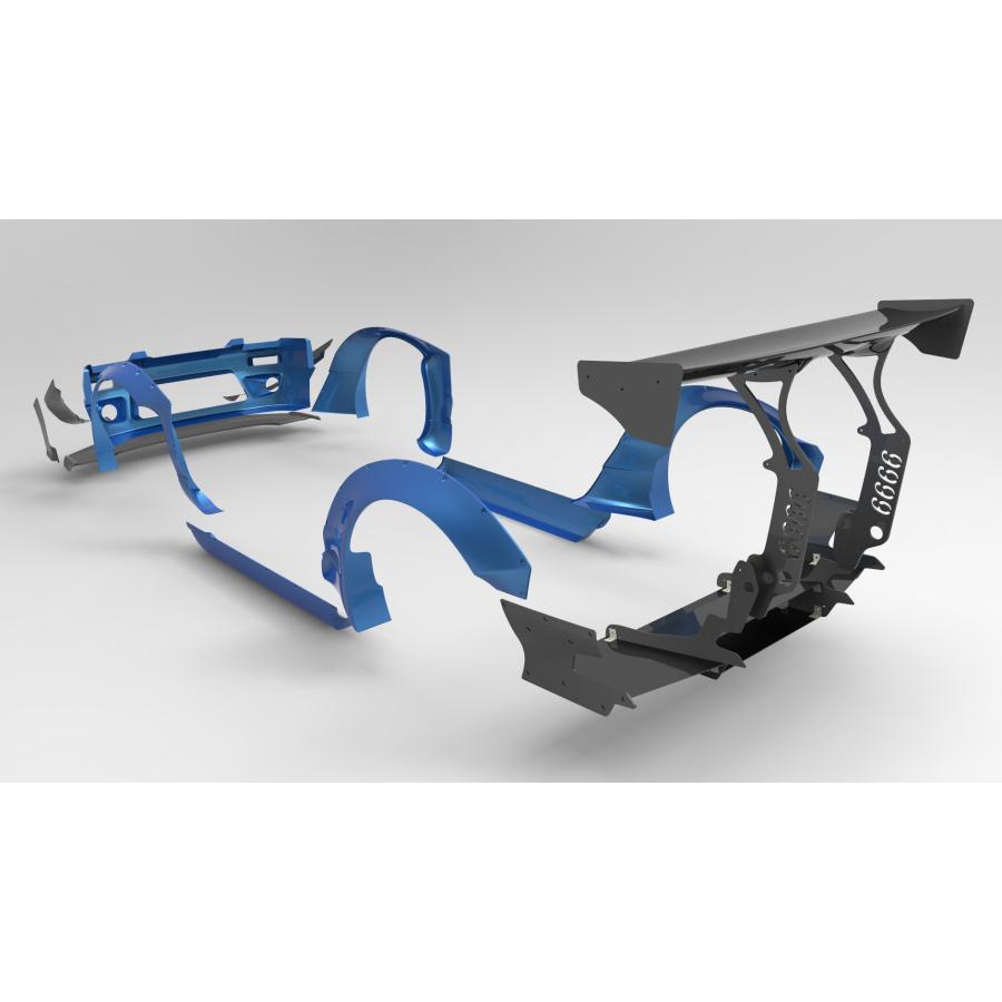 RS13/RPS13 180SX F/B,S/S,R/D 3点set 6666 Ver.2 TRA京都(ロケットバニー) : ネクスト ...