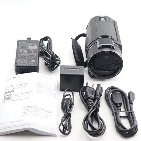 SONY(ソニー) 4K ビデオカメラ Handycam FDR-AX45A(2022年モデル) ブラック 内蔵メモリー64GB 光学ズーム20倍 空間光学手ブレ補正 FDR-AX45A B ...