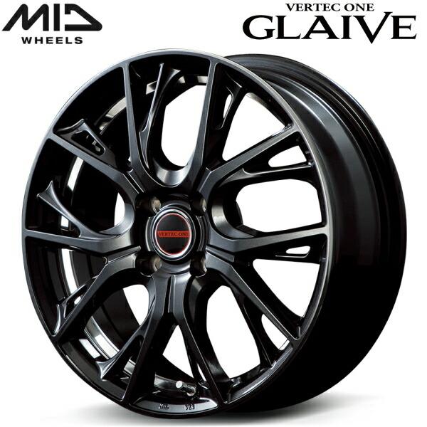 MID VERTEC ONE GLAIVE 4本Set ダイヤモンドブラック/リムエッジ＆アンダーカットDC 4.5-15 4/100+45 :glaive-set-1545-4-100-45 ...