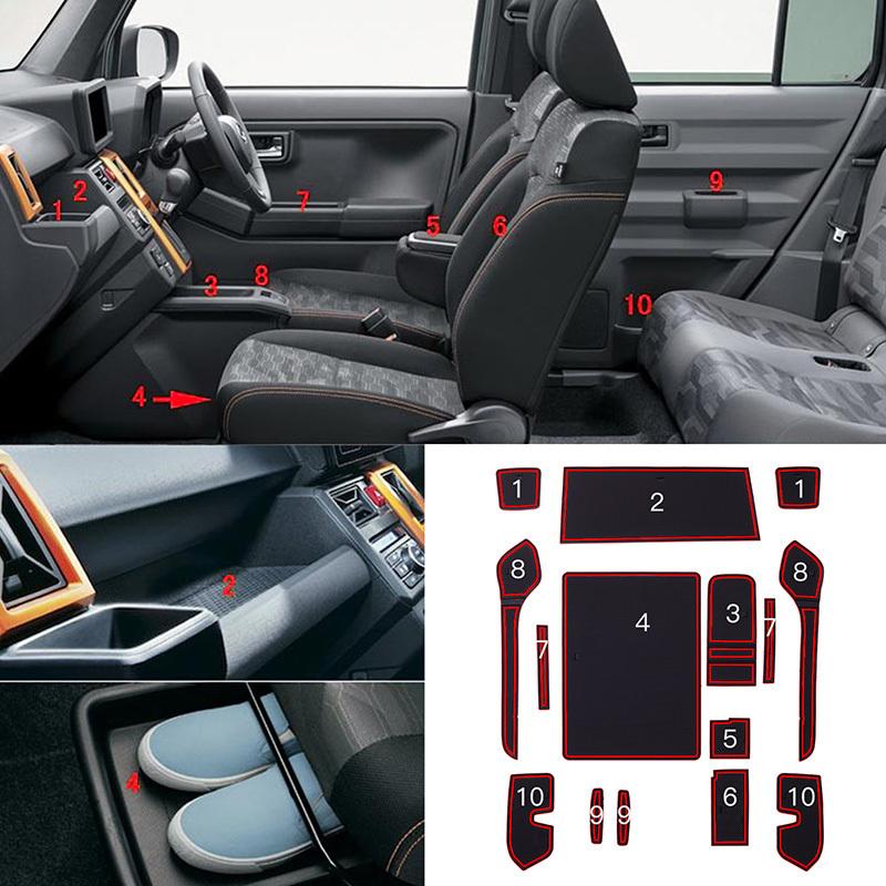 ダイハツ タフト LA900S/LA910S ドアポケットマット/シート 滑り止め インテリアラバーマット 内装用マット ドレスアッパーツ アクセサリー : ネクストステージ2号店 - 通販 ...