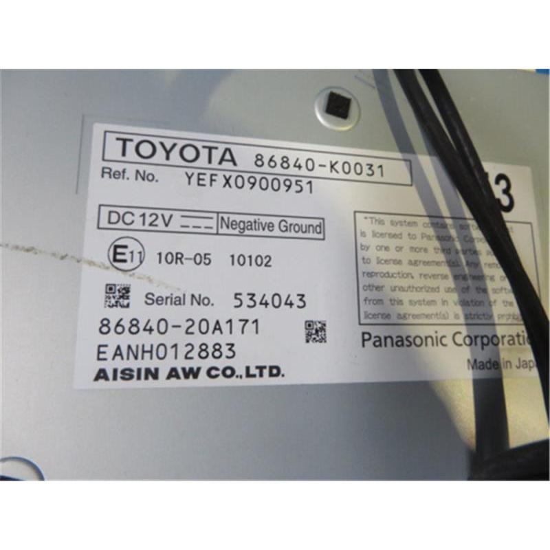 トヨタ 純正 ヤリス 《 MXPH10 》 カーナビゲーション 86140-K0010 P50700-24001452 : NGPパーツ王ヤフーショッピング店 - 通販 - Yahoo!ショッピング