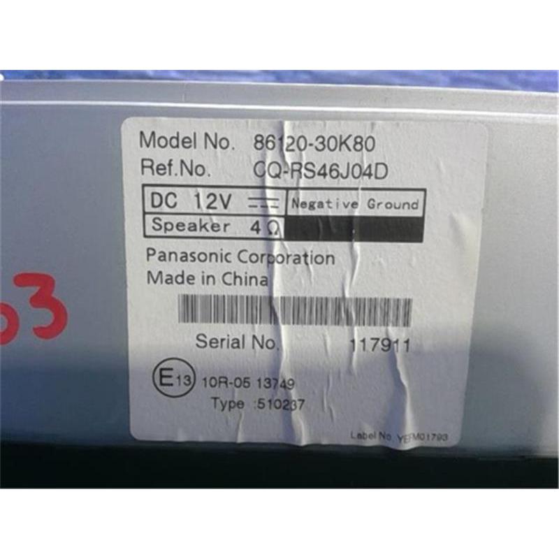 トヨタ 純正 タウンエース 《 S402M 》 ラジオ P61400-24006138 : NGPパーツ王ヤフーショッピング店 - 通販 - Yahoo!ショッピング