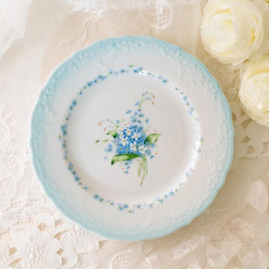 中皿 イマン クラリス ケーキ皿 かわいい おしゃれ 忘れな草 レース 陶器 食器 imane : nic-nac Yahoo!ショッピング店 - 通販 - Yahoo!ショッピング