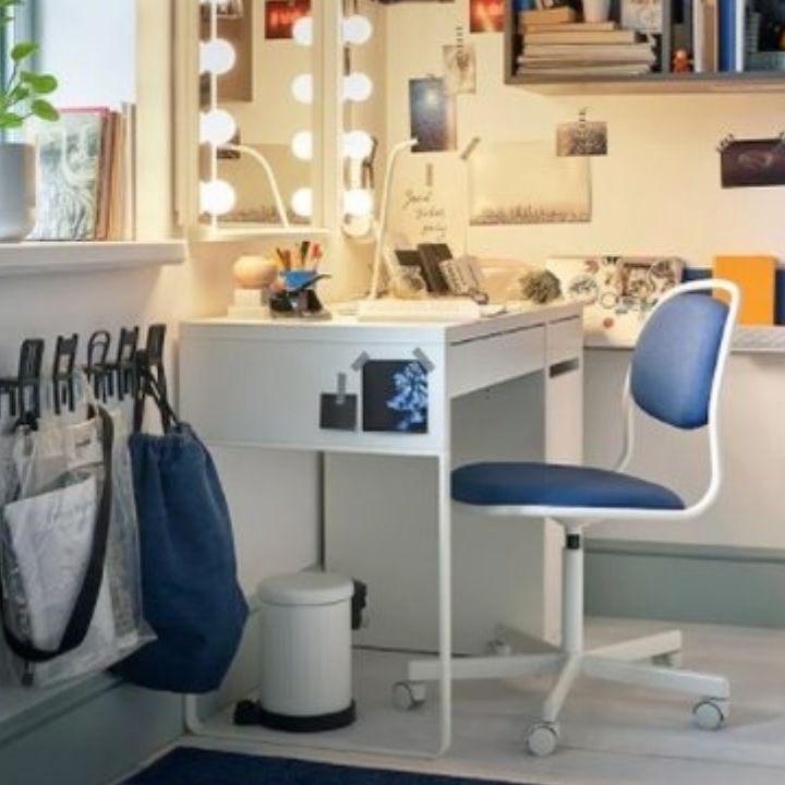 訳あり 限定 特別価格 IKEA イケア MICKE ホワイト 学習机 シンプル 小学生 学習デスク 勉強デスク コンパクト 新入学 パソコンデスク 105x50cm 50213075 ...