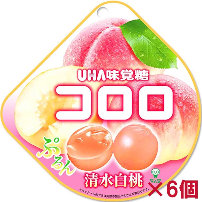 コロロ 清水白桃 40g×6個 UHA味覚糖 : 4902750773059-6 : ナイスドラッグ Yahoo!店 - 通販 - Yahoo!ショッピング