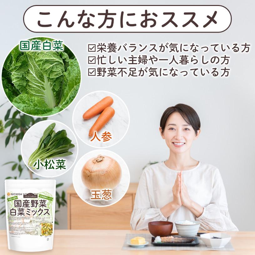 NICHIGA 国産野菜白菜ミックス 700g 食物繊維たっぷり [白菜 人参 小松菜 たまねぎ] 手軽で便利 契約農家栽培 味噌汁の具 NICHIGA(ニチガ) TK0 : NICHIGA ...