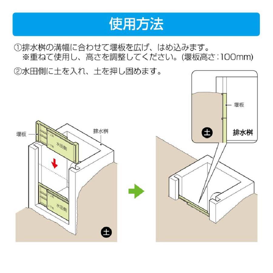 未来工業 排水革命 AGH-SS10 田んぼ 水止め 給水 排水 農業 水量調整 調整板 仕切り板 送料無料 : 農・園芸資材のにちりきヤフー店 - 通販 - Yahoo!ショッピング