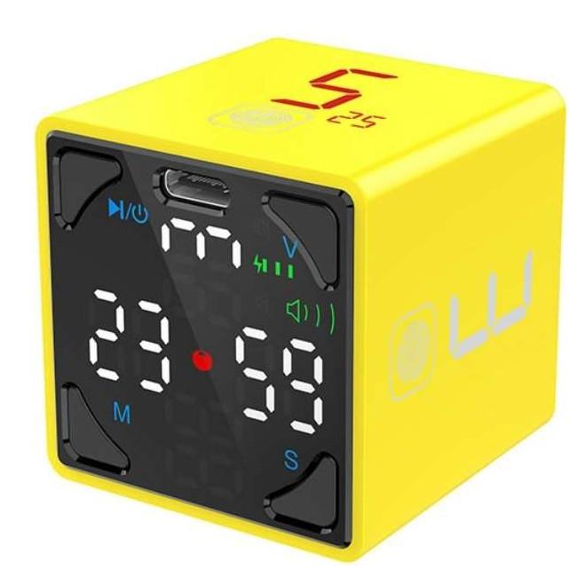 TK1LY1 llano TickTime Cube 楽しく時間管理ができるポモドーロタイマー イエロー TK1-LY1 : ニチヨウ電機 ...