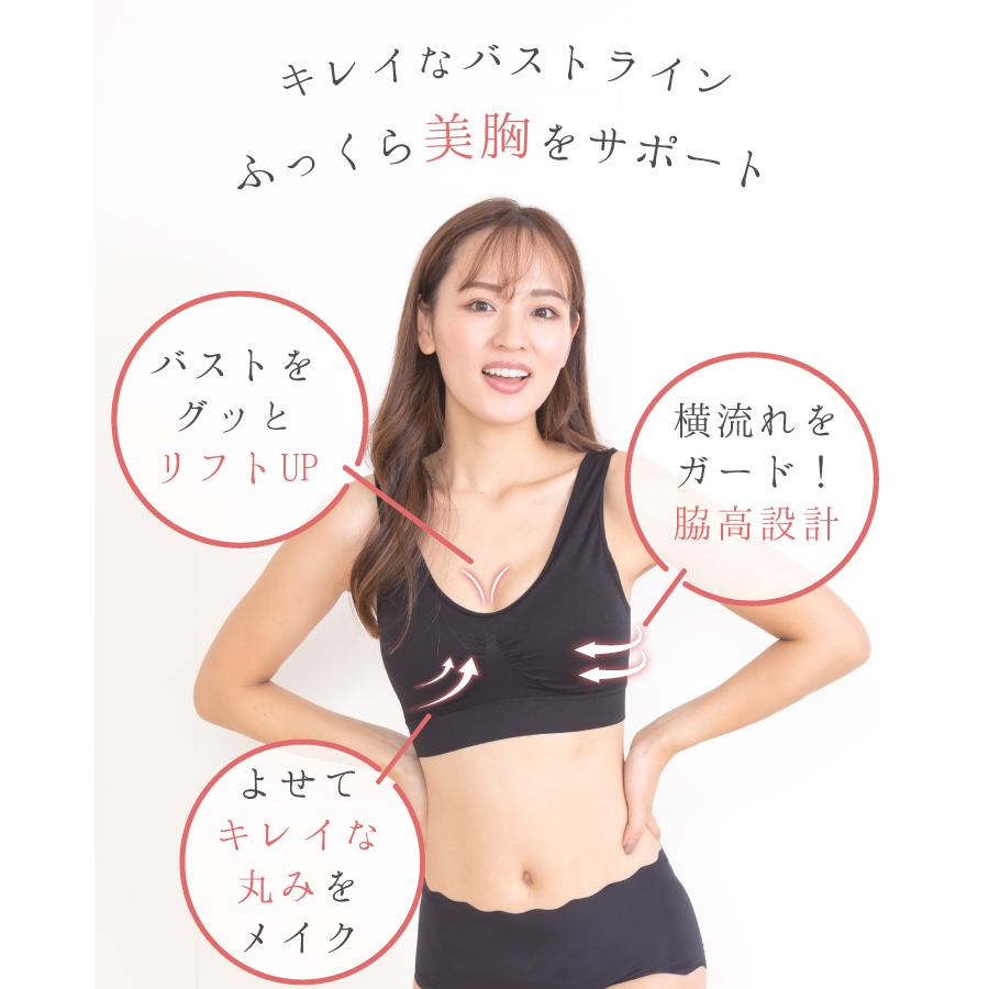 ナイトブラ ノンワイヤー ワイヤレス 単品 ブラジャー 下着 女性 S - 7XL [メール便不可] : nicoインナーショップ - 通販 - Yahoo!ショッピング