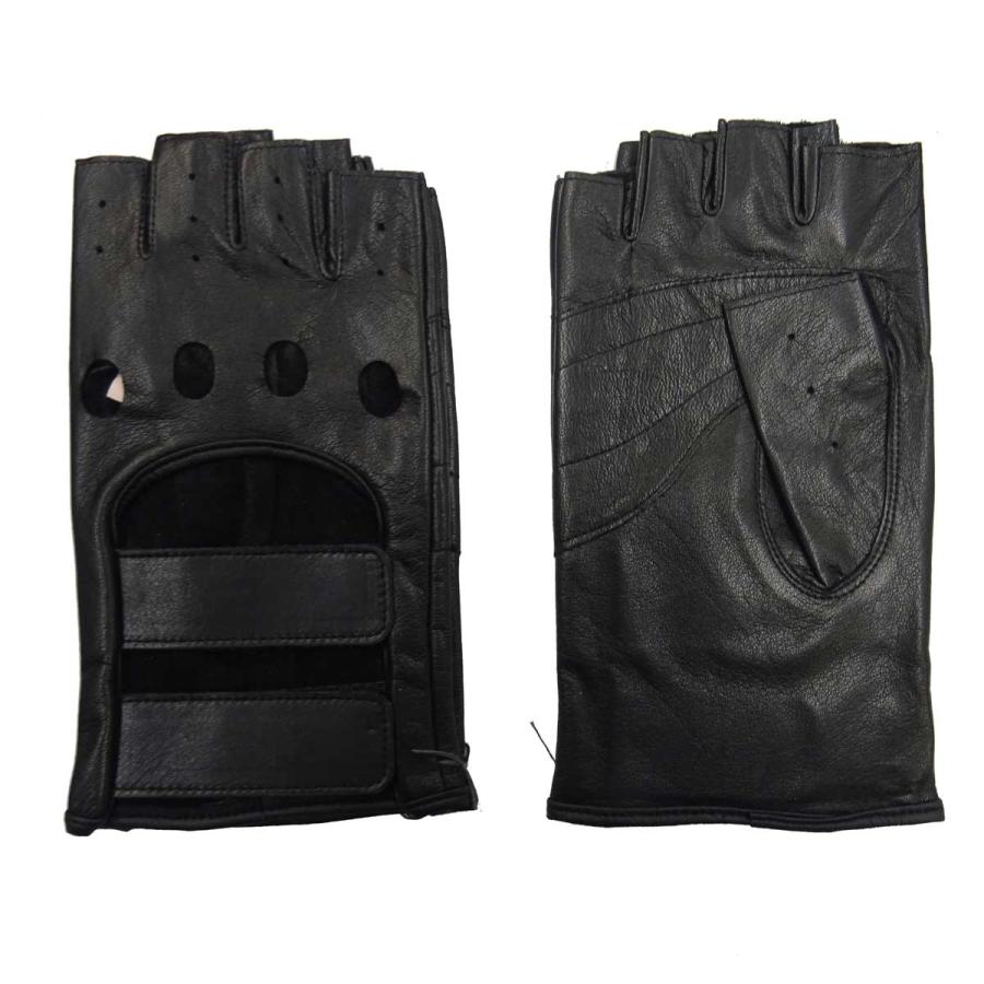 日本製 ドライブ手袋 指切り フィンガーレス 本革 ダブルベルト 4122-00406 : 日本橋洋装雑貨店 ヤフーショップ - 通販 - Yahoo!ショッピング