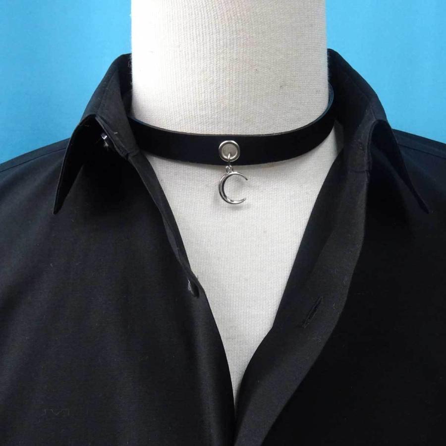 日本製 チョーカー 本革 ピン式 15mm ハトメ＆月 4201-00403 : 4201-403-a : 日本橋洋装雑貨店 ヤフーショップ - 通販 - Yahoo!ショッピング