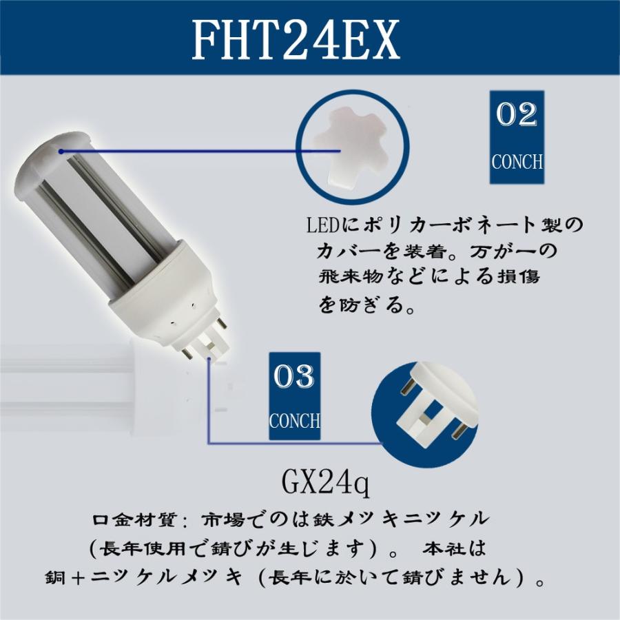 FHT24EX 蛍光灯 ツイン3 24形 昼白色 FHT24EX-N (FHT24EXN) FHT24形 コンパクト形蛍光ランプ 10W ...