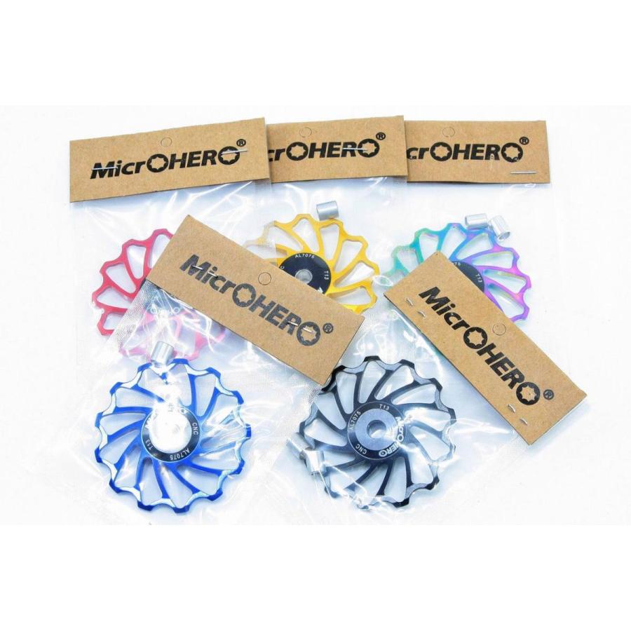 【即納】マイクロヒーロー MicrOHERO 超回る セラミックベアリング アルミ プーリー 13T レインボーカラー : 虹橋サイクル - 通販 - Yahoo!ショッピング