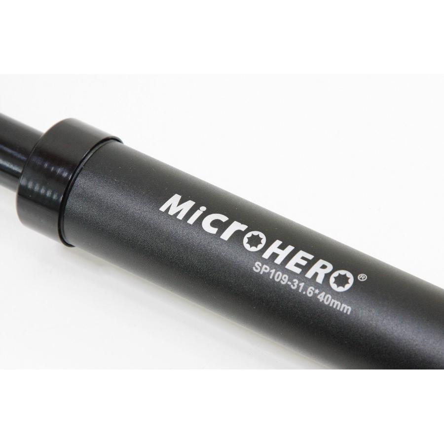 【即納】MicrOHERO コイルスプリング式 ストローク 30mm 硬さ調整可 サスペンション シートポスト 31.6mm/400mm SP-109 : 虹橋サイクル - 通販 ...