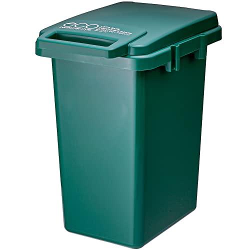 リス ゴミ箱 ワンハンドペール ハンドル付き コンテナスタイル2 CS2-33J ダークグリーン 33L eco日本製 : にじいろ日用品 - 通販 - Yahoo!ショッピング