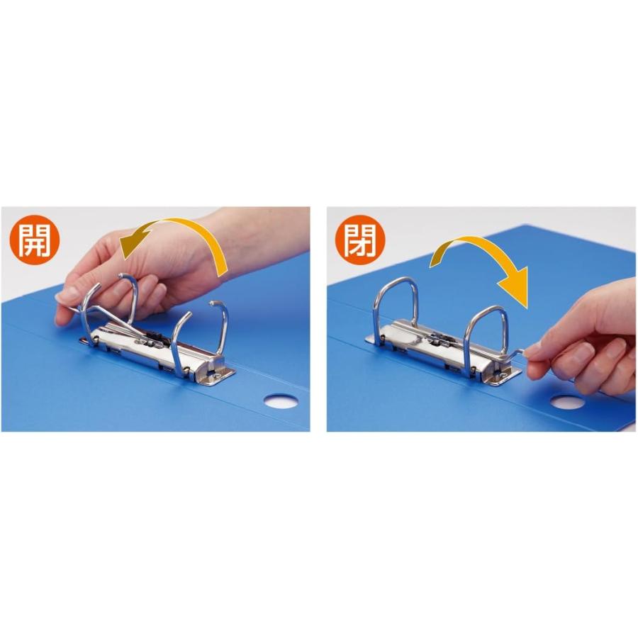 KOKUYO キングジム レバーリングファイル Dタイプ A4 タテ型 2穴 350枚収容 [クリックポスト対象外商品] 文房具 文具 書類 保存 保管 : にじいろ文具 - 通販 ...