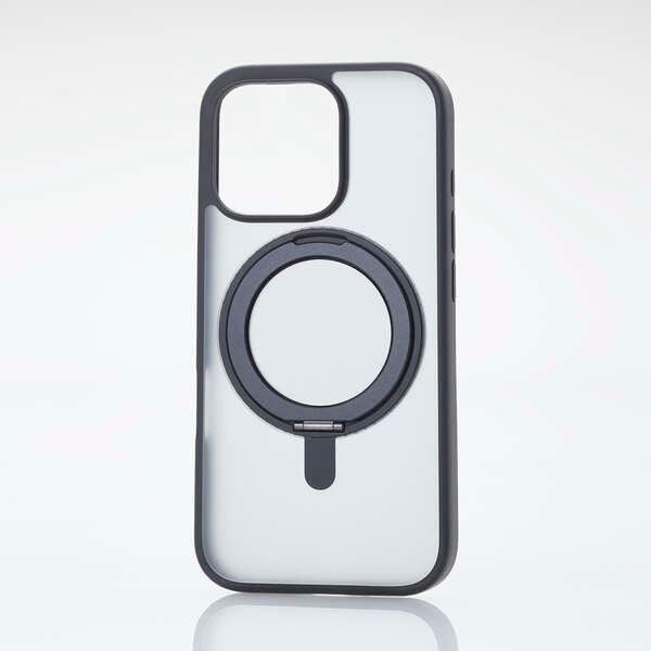 iPhone 16 Pro ハイブリッドケース MAGKEEP スタンド エレコム スマホ カバー ケース 16プロ マグキープ おすすめ 人気 アイフォン ワイヤレス 充電 : にじいろ ...