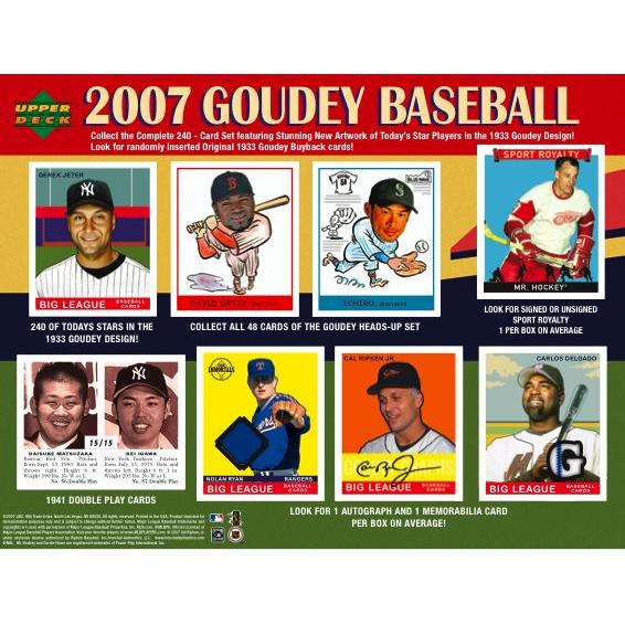 MLB 2007 GOUDEY BOX : トレカショップ二木 - 通販 - Yahoo!ショッピング