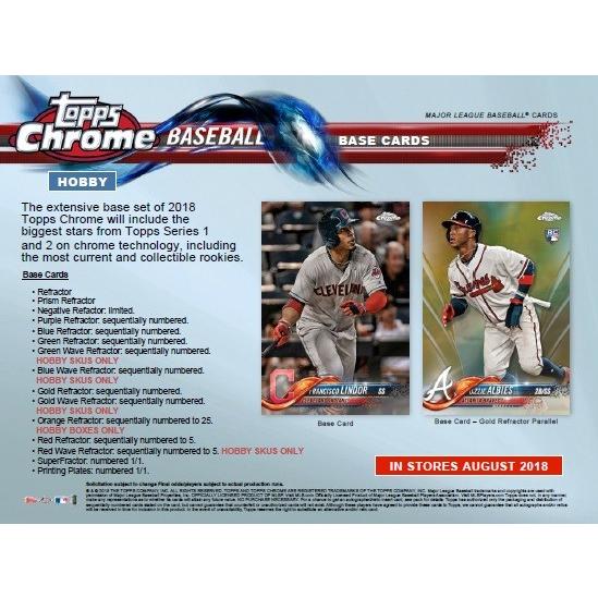 MLB 2018 TOPPS CHROME BASEBALL HOBBY BOX : トレカショップ二木 - 通販 - Yahoo!ショッピング