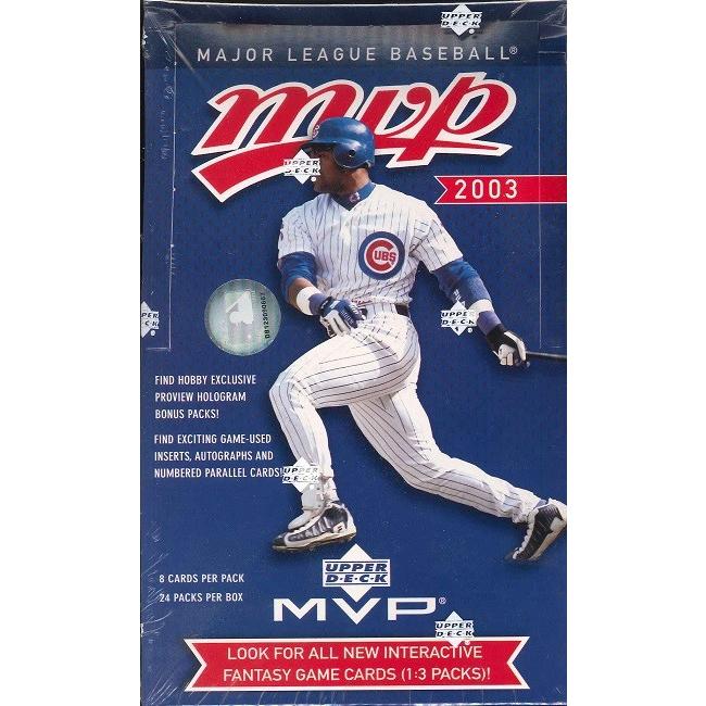 2003 UPPER DECK MVP BASEBALL HOBBY BOX : トレカショップ二木 - 通販 - Yahoo!ショッピング