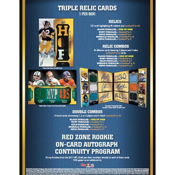 NFL 2011 TRIPLE THREADS BOX :11302011001:トレカショップ二木 - 通販 - Yahoo!ショッピング