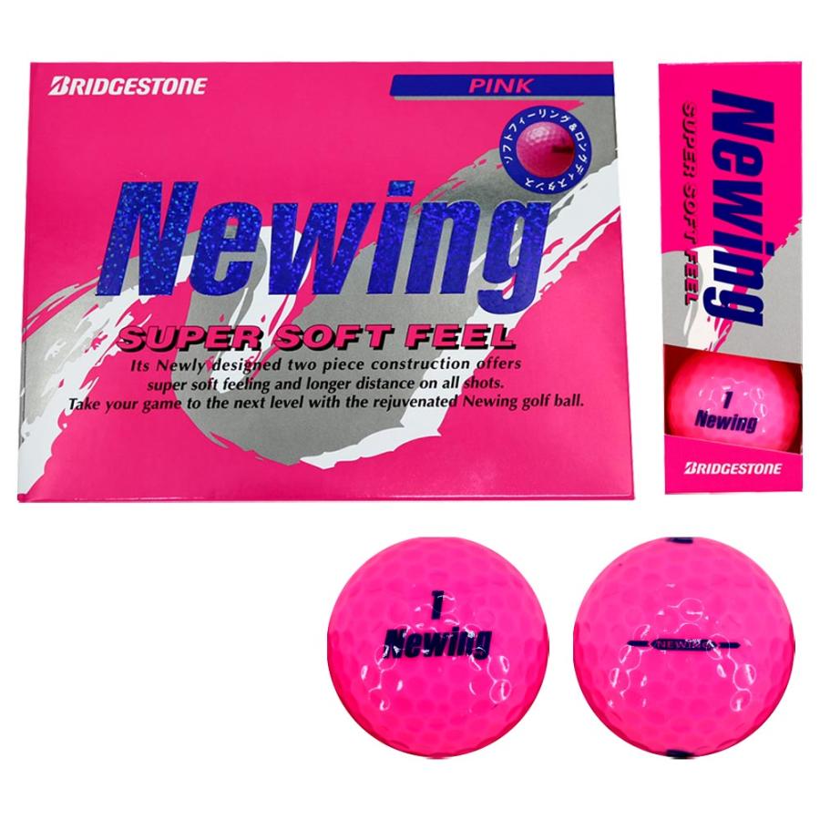 ブリヂストン（BRIDGESTONE_GOLF） NEWING スーパーソフトフィール ボール ピンク 1ダース NCPX :430659 ...