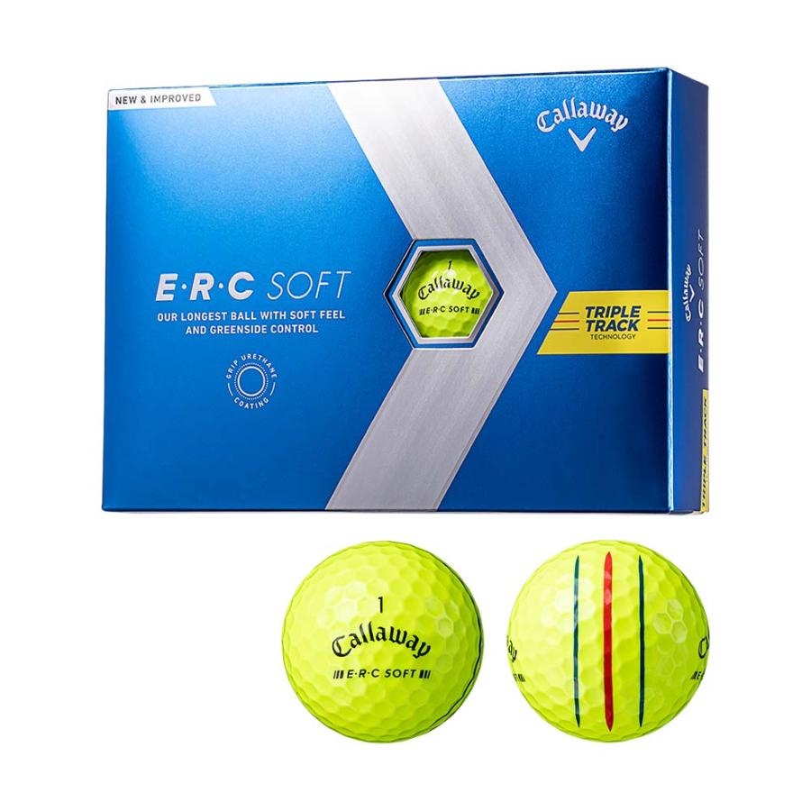 Callaway（キャロウェイ） ERC SOFT トリプル・トラック ボール イエロー 1ダース 2023 : 二木ゴルフYahoo!ショッピング店 - 通販 - Yahoo!ショッピング