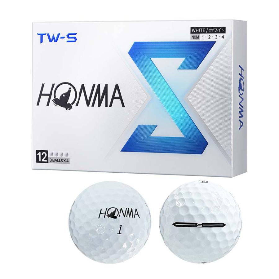 HONMA GOLF 本間ゴルフ（HONMA） TW-S ボール BT2403 ホワイト 1ダース 2024 : 二木ゴルフYahoo!ショッピング店 - 通販 - Yahoo!ショッピング