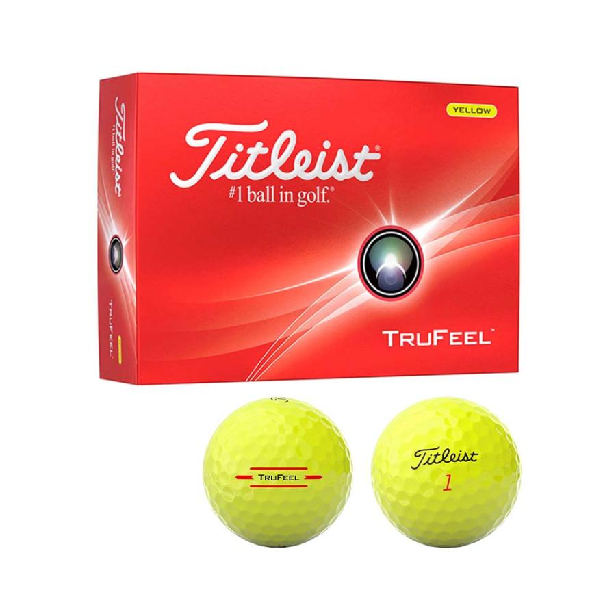 Titleist タイトリスト（Titleist） TRUFEEL ボール イエロー 1ダース 2024 : 二木ゴルフYahoo!ショッピング店 - 通販 - Yahoo!ショッピング