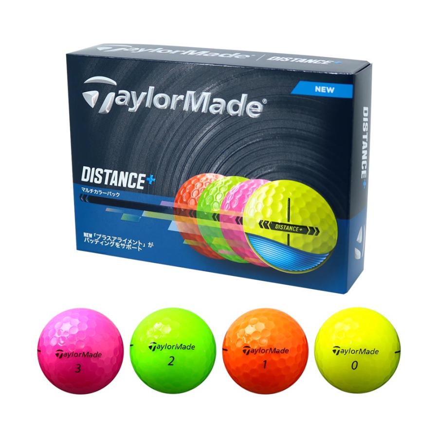 TaylorMade テーラーメイド（TaylorMade） DISTANCE＋ ディスタンスプラス マルチカラー 1ダース 2025 : 二木ゴルフYahoo!ショッピング店 - 通販 ...