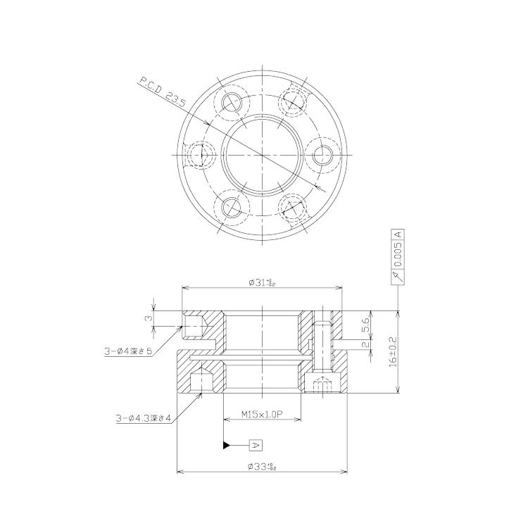 精密ロックナット MKR15×1.0P 振れ精度5μm (日機直販) : 日機Yahoo!ショップ - 通販 - Yahoo!ショッピング