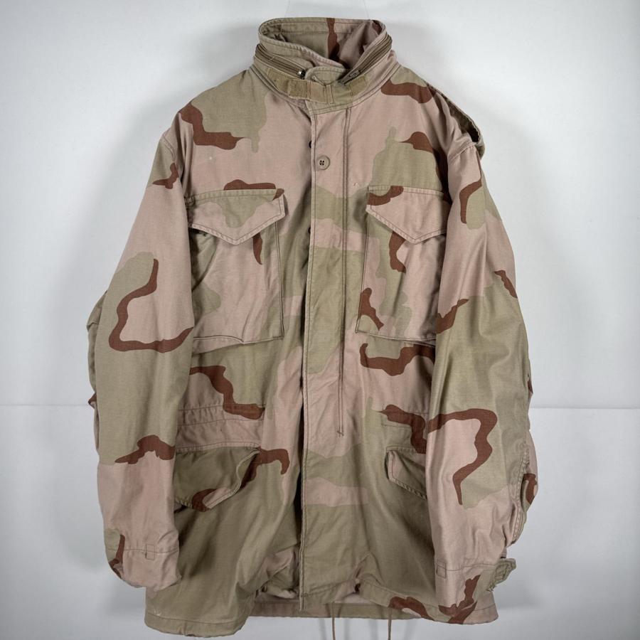 USA古着 80's/80年代 ミリタリージャケット M-65 フィールドジャケット デザートカモ 米軍 実物 迷彩 カモフラ M65 small long メンズ : 古着屋NIKKU ...